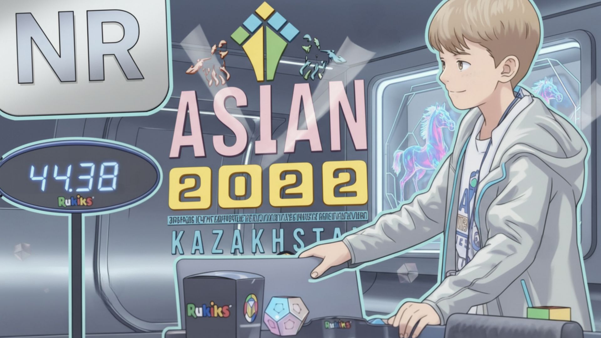 NR [44.38] Megaminx Average // Rubik's WCA Asian Championship 2022