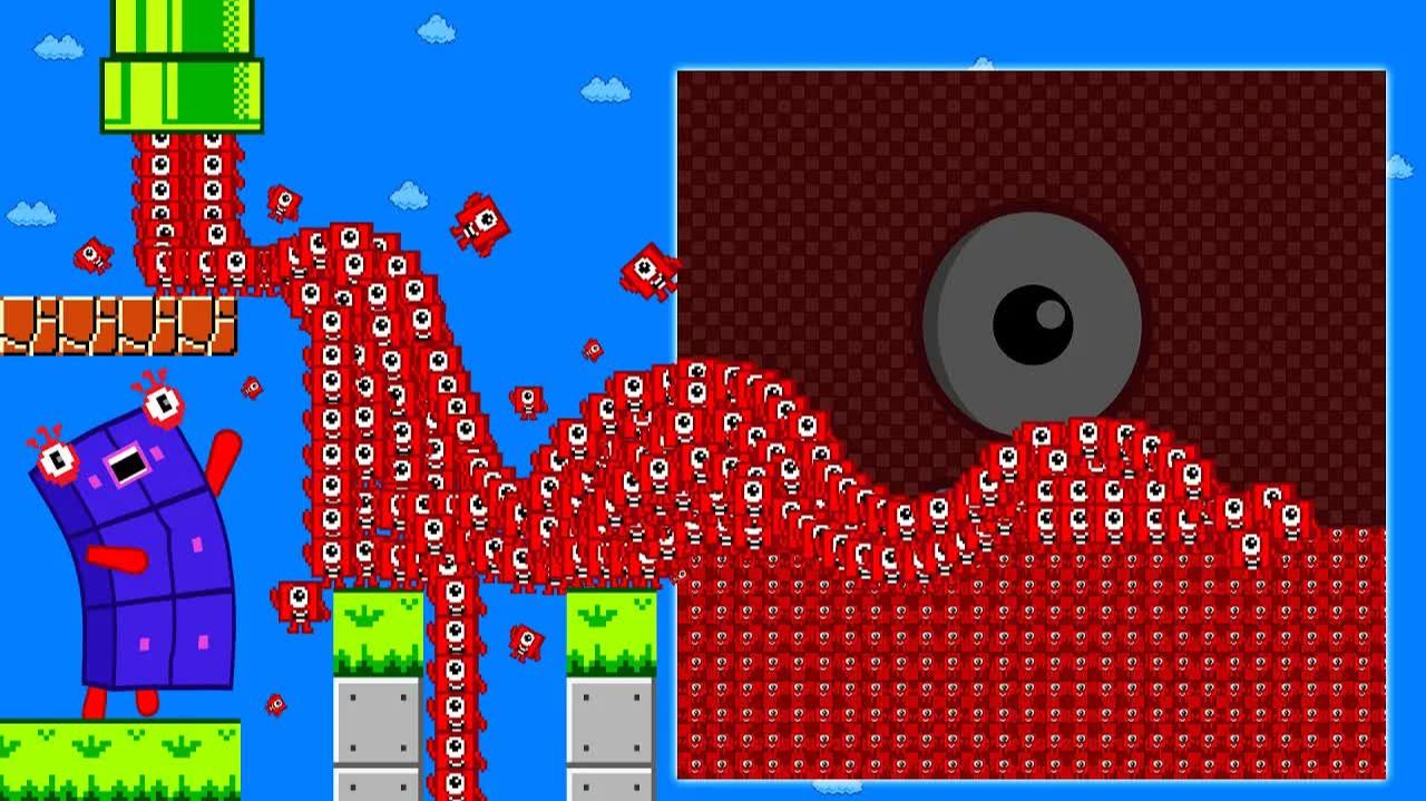 Number 6 Escape the Giant Biggest 1,000,000 Blocks Clone Army ｜ Game Animation [XwzglAgK2NQ]