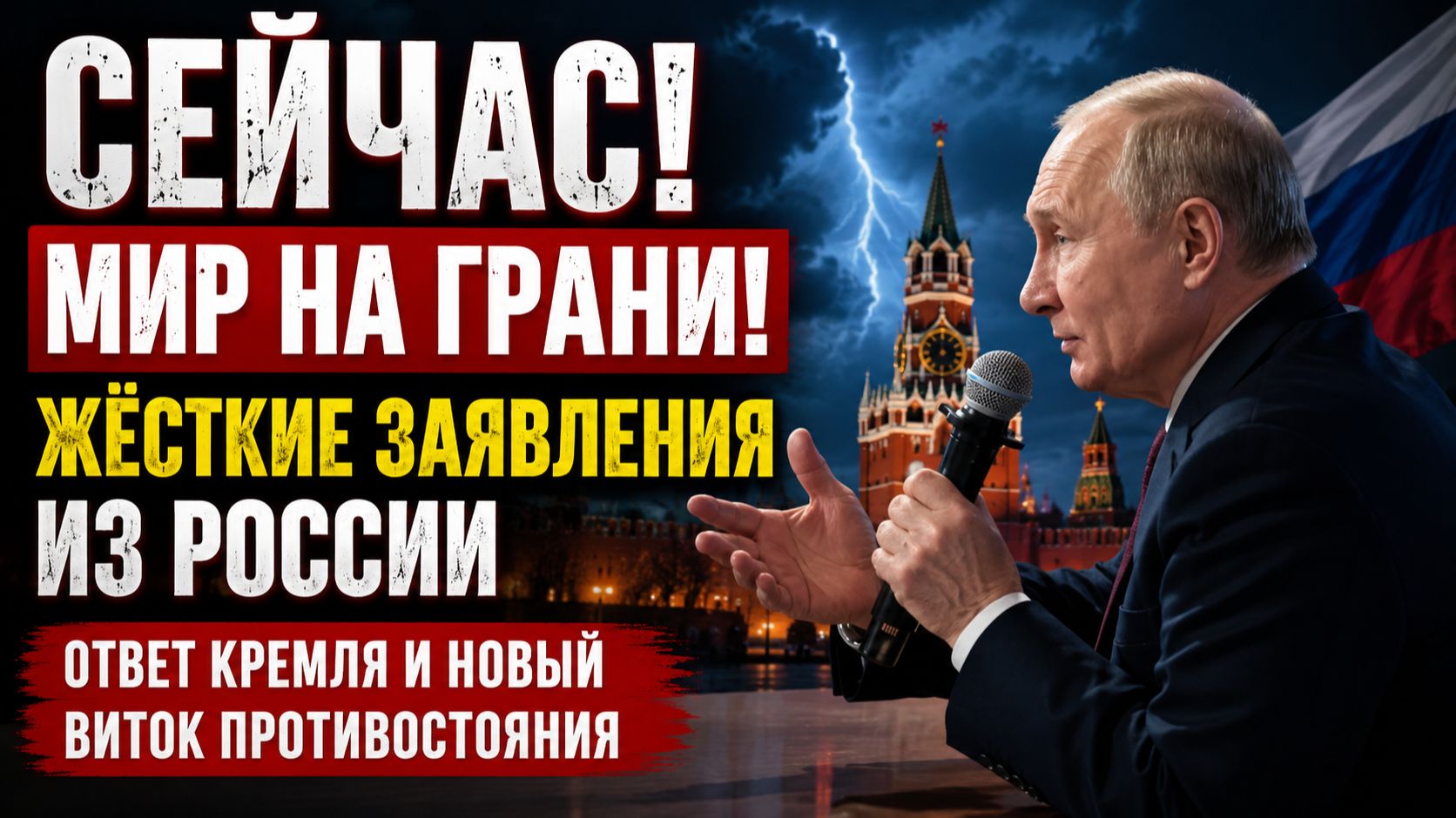 Сейчас! Мир на грани Жёсткие заявления из России, ответКремля и новый виток противостояния
