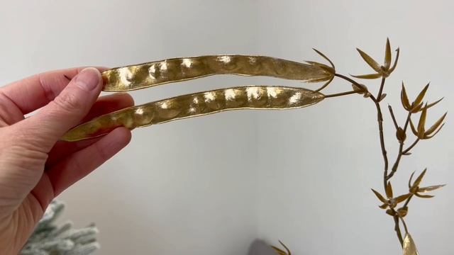 Декоративная ветка СОЛНЕЧНАЯ АКАЦИЯ, золотая, 95 см, 1183438