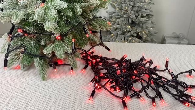 Гирлянда светодиодная уличная Супер Руббер (Super Rubber) 120 красных LED, 12 м, RB-LD120-R-E