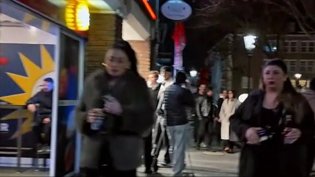 Дюссельдорф Германия ночная жизнь бары, дискотеки девушки прогулка отдых путешествия