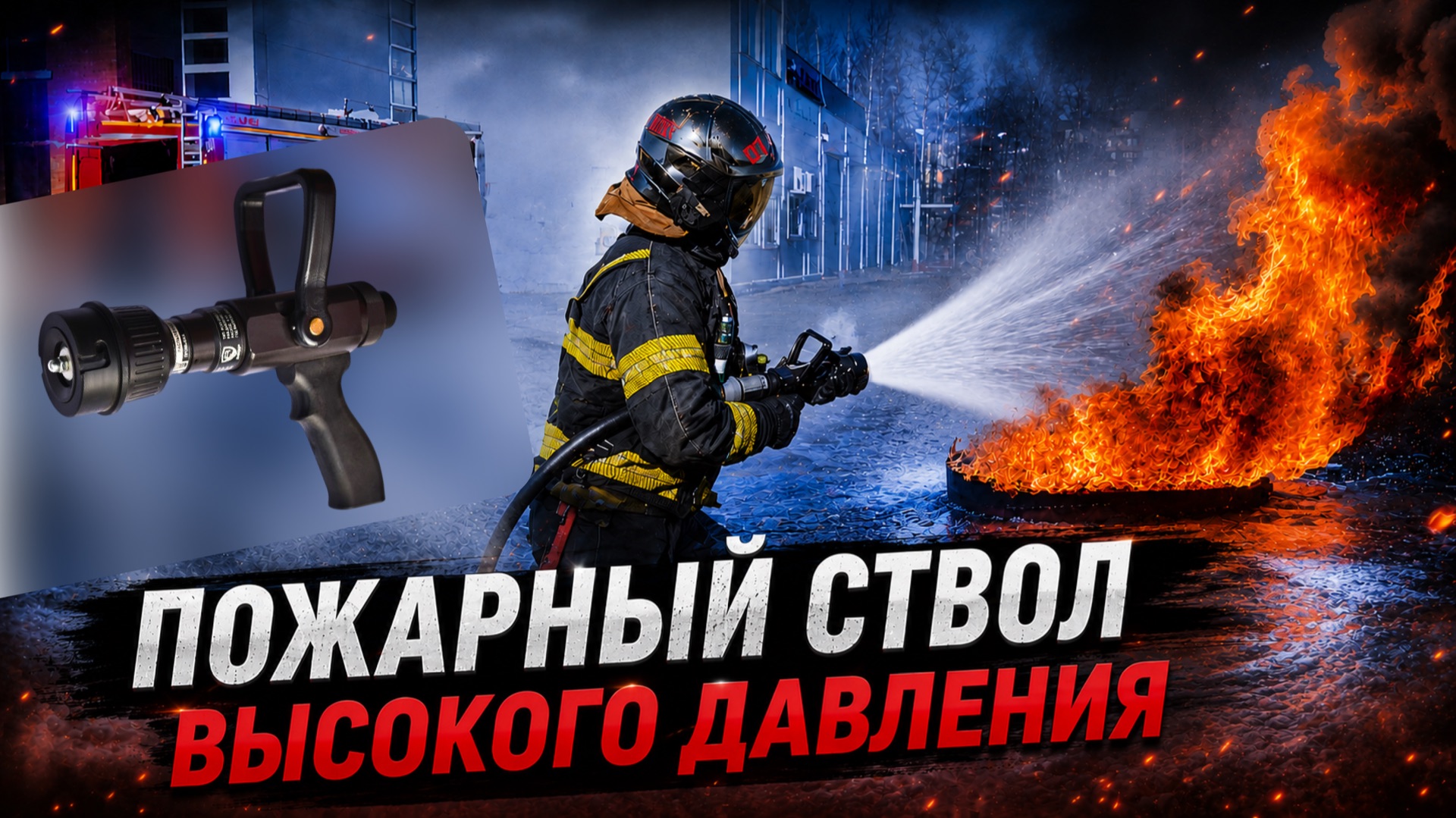 Ручной пожарный ствол высокого давления РСКУ-20ВД производства «ЭФЭР»