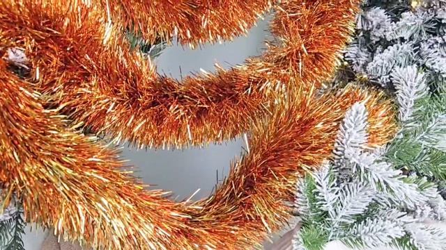 Мишура ПРИНЦЕССА, 125 мм х 2 м, золотая разных оттенков, М0508
