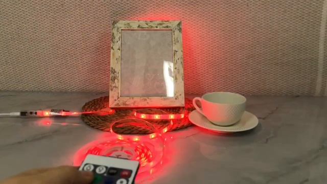 Светодиодная лента LEDSTRIP на липучке, 150 RGB LED-огней, 5+1.5 м, контроллер, диммер, ALE000110