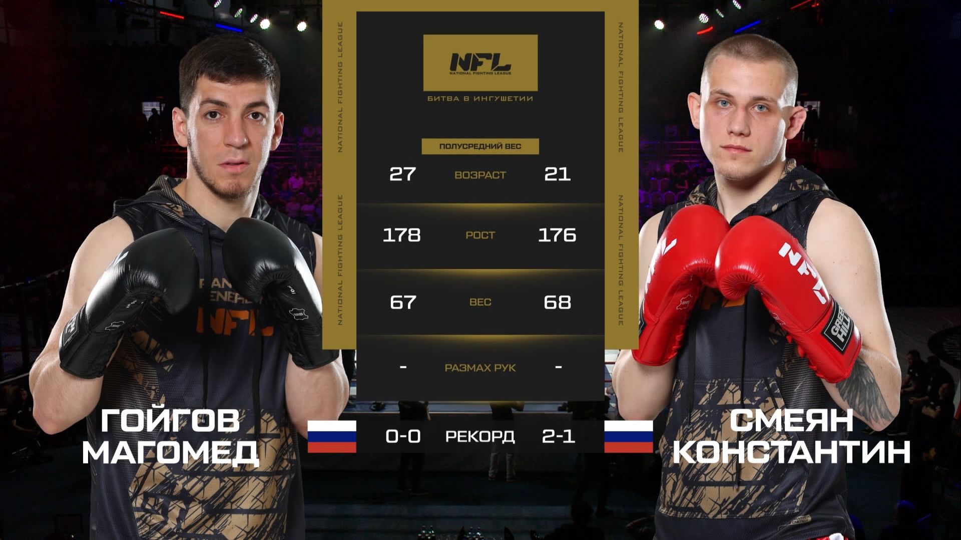 Гойгов Магомед vs. Смеян Константин | Goygov Magomed vs. Smeyan Konstantin | NFL 4 BOXING