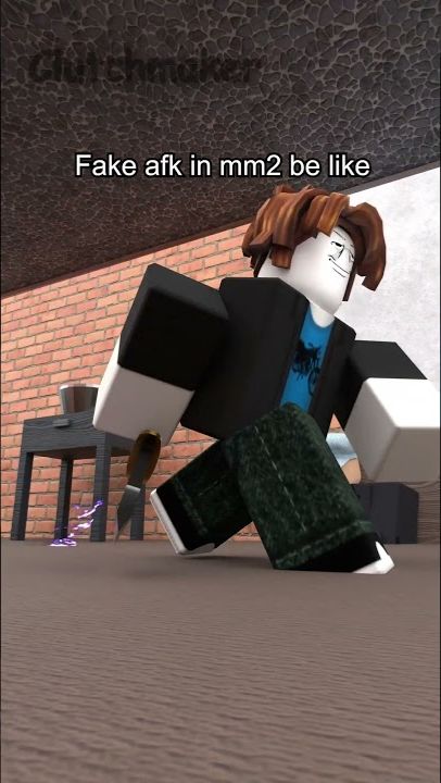 Fake afk in mm2 be like: