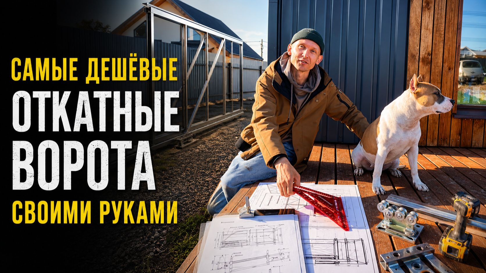 Как сделать очень Дешевые ворота своими руками