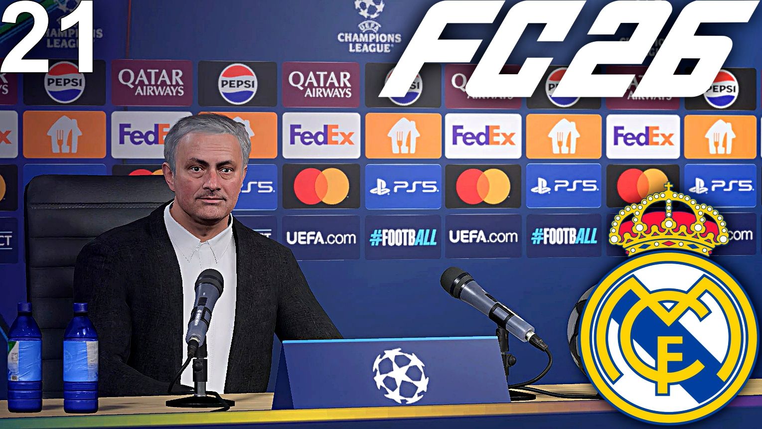 FC 26 КАРЬЕРА ЗА РЕАЛ МАДРИД #21 - СТАРТ ЛИГИ ЧЕМПИОНОВ и БАНДА МОУРИНЬЮ ДЕЛАЕТ МЕГА КАМБЭК!!!