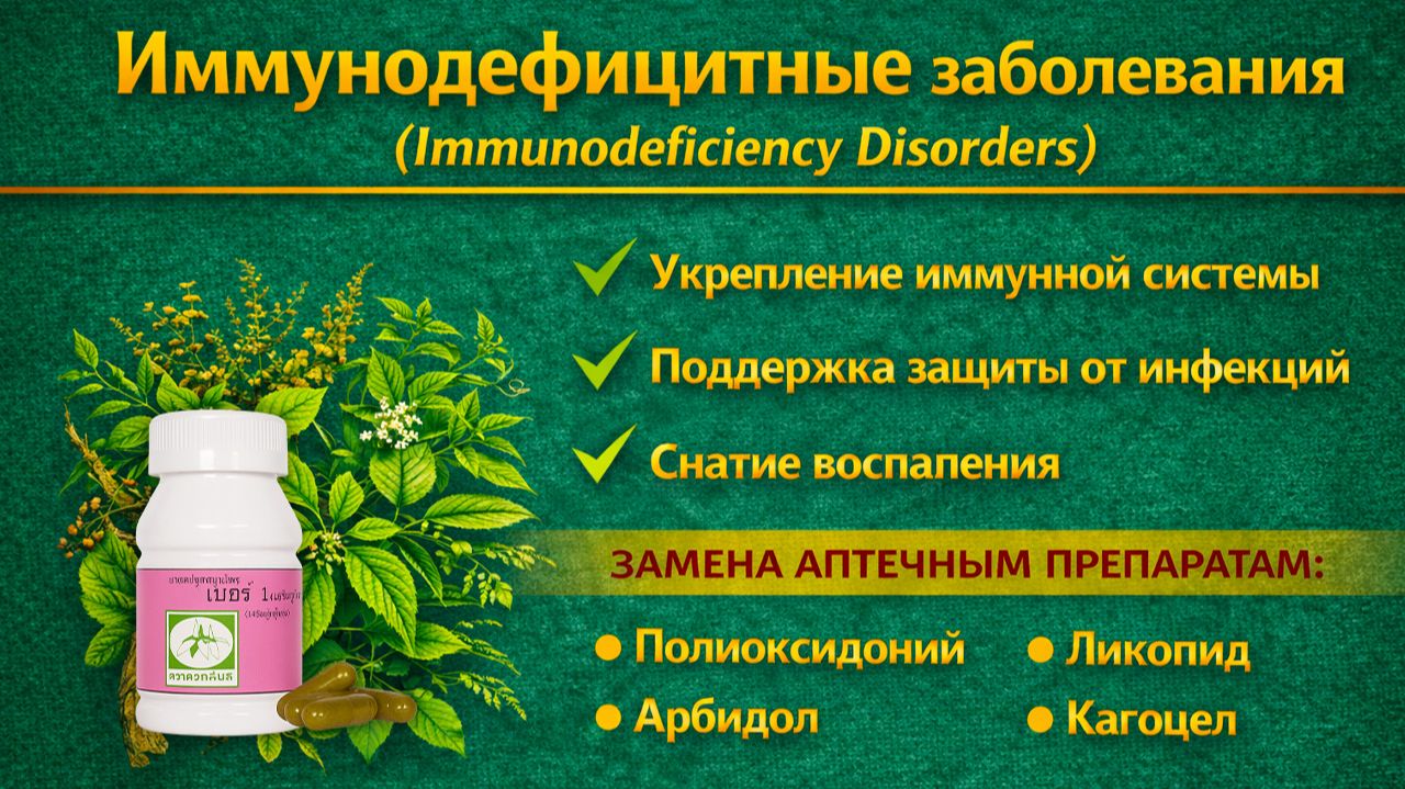 Иммунодефицитные заболевания (Immunodeficiency Disorders) капсулы