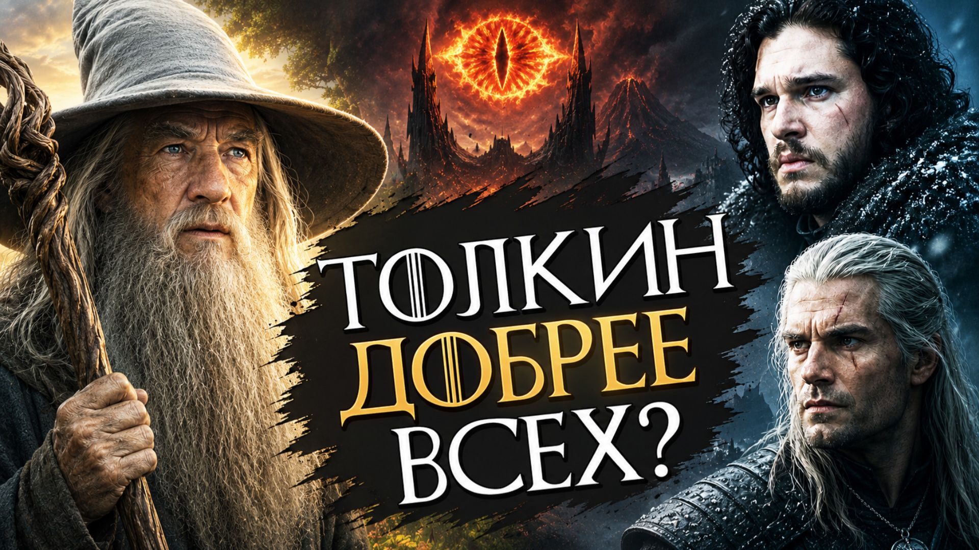 Почему Властелин Колец НЕ такой МРАЧНЫЙ, как Игра престолов и Ведьмак | КНИГОБАТЯ