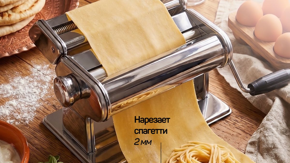 Ручная тестораскатка - лапшерезка AKITAJP 260 mm Professional тестораскаточная машина крутого теста