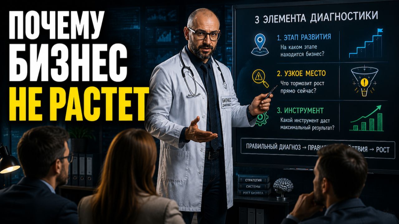 Главная причина отсутствия роста в бизнесе