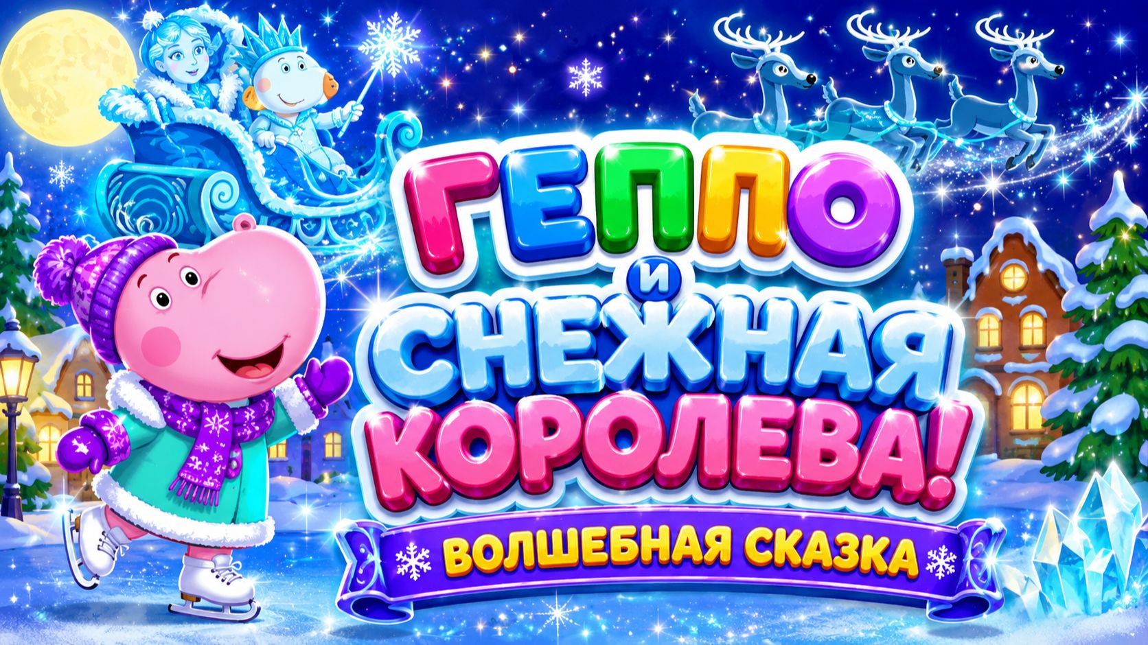 Геппо и Снежная Королева! ❄️👑 Волшебная сказка 🌟 Развивающий мультфильм для детей