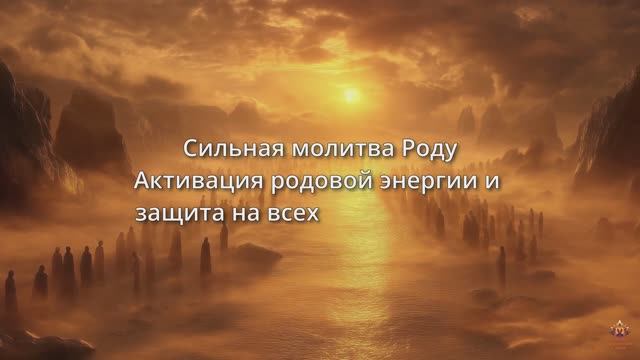 Сильная Молитва Роду. Активация Родовой Энергии и Защита.