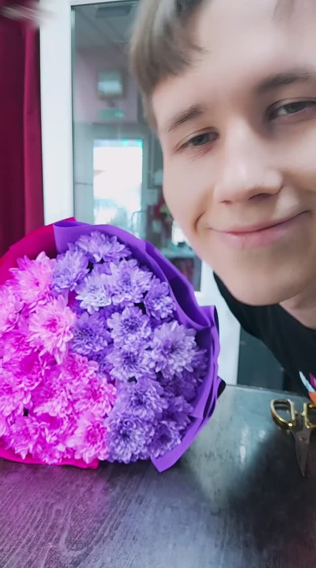 Как собрать яркий букет из хризантем | Будни флориста Yasha Flowers