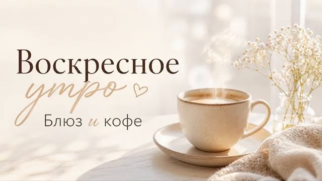 Воскресное утро ☕ Блюз и кофе для отдыха (3 часа)