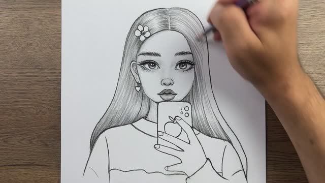Как шаг за шагом нарисовать красивую девушку : рисование красивых девушек