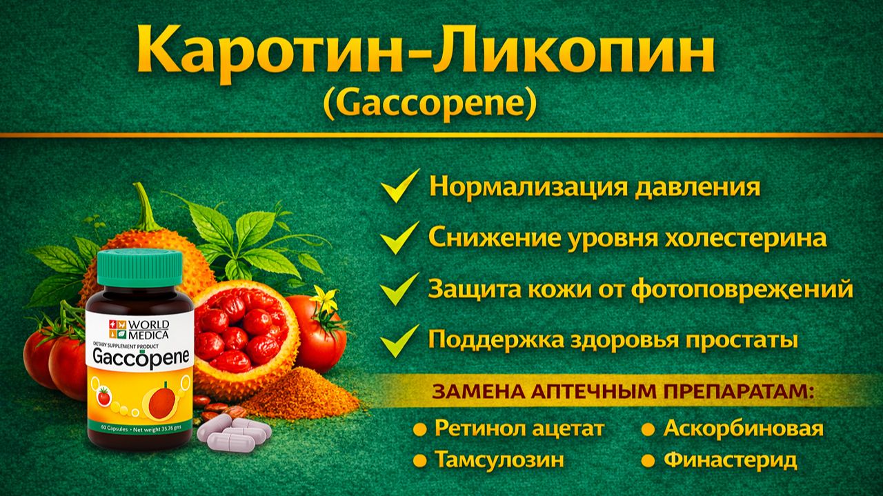 Каротин-Ликопин (Gaccopene) капсулы