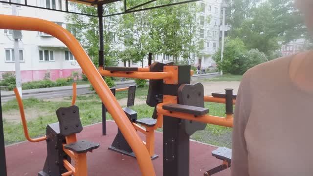 крутые уличные тренажёры