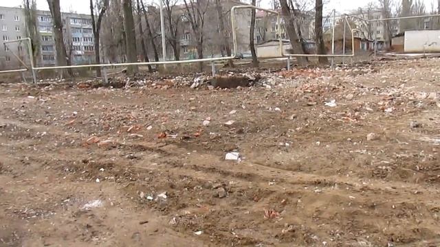 Что осталось перед домом №44 по улице Крупской в городе Семилуки 25.11.2020