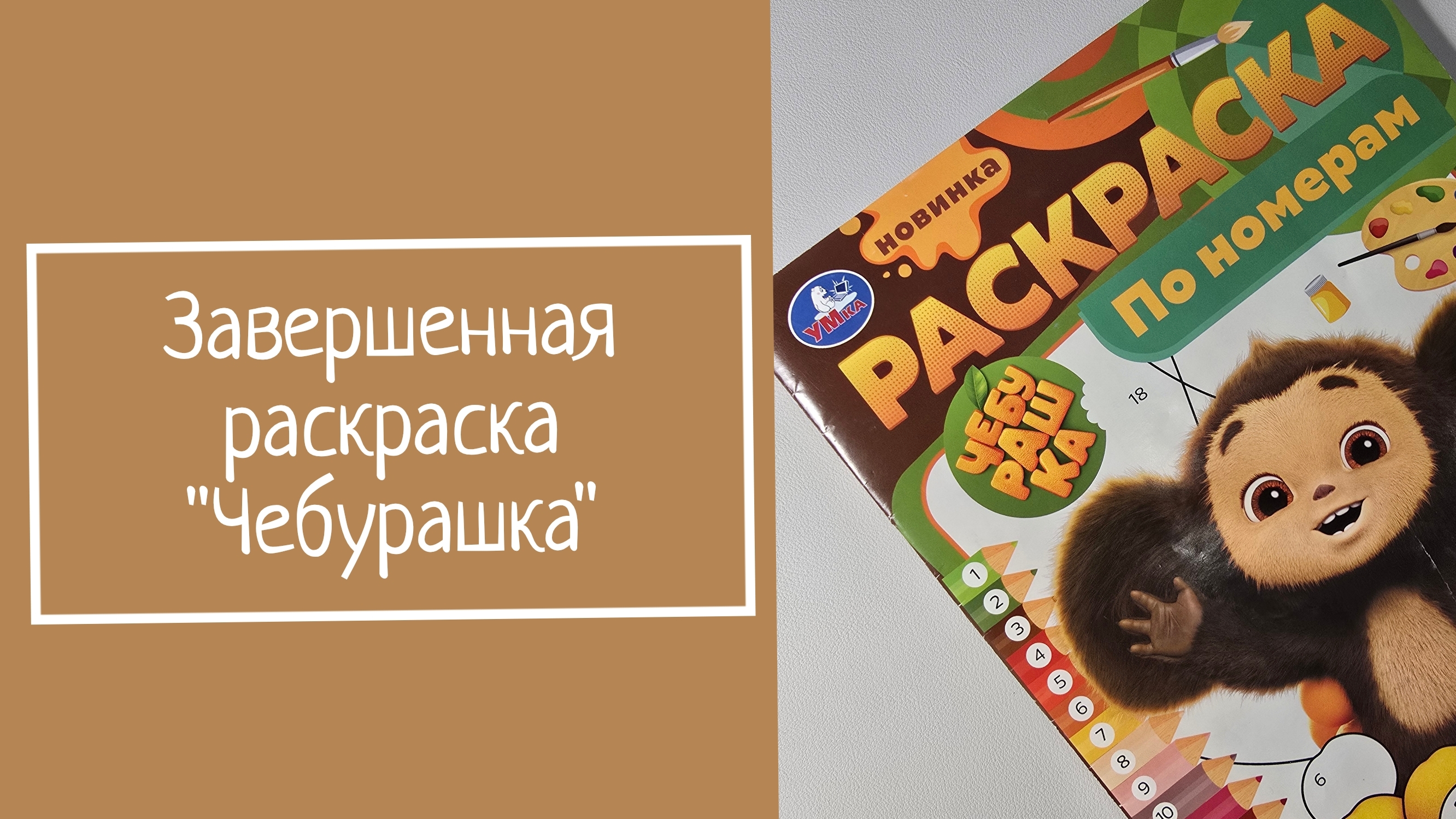 ЗАВЕРШЕННАЯ РАСКРАСКА "Чебурашка"