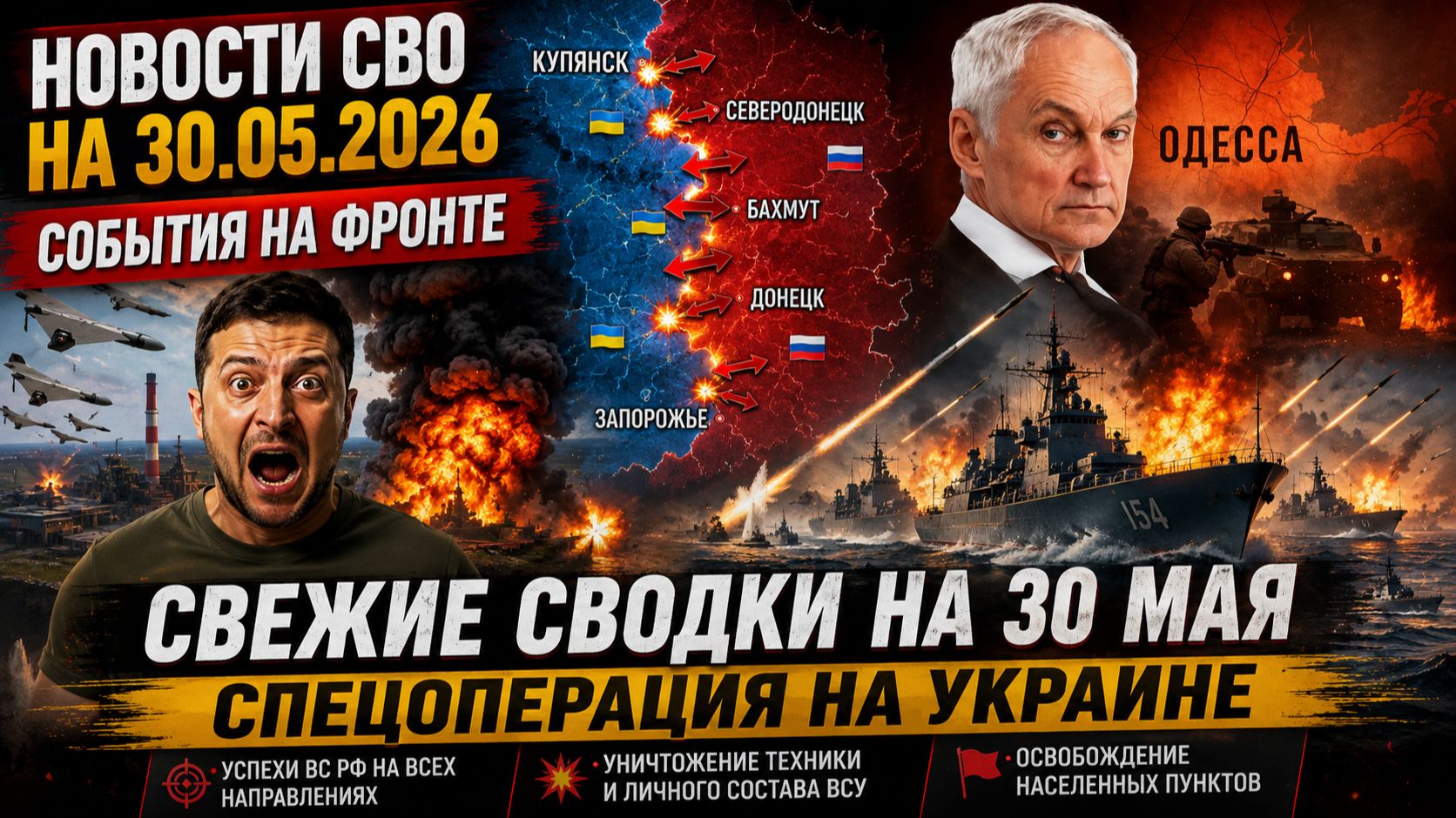 ПОСЛЕДНИЕ СРОЧНЫЕ НОВОСТИ НА 30.05.2026! События на фронте. Свежие Новости на 30 Мая