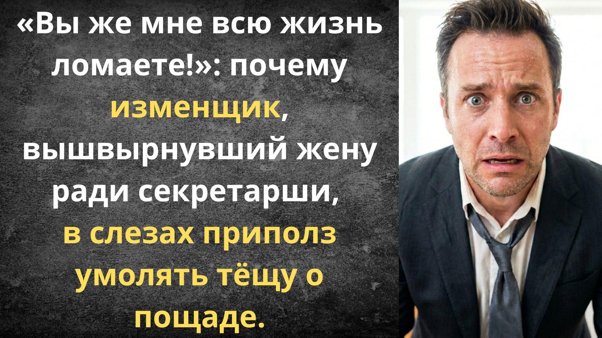 Выгнал жену и потерял всё | Истории из жизни