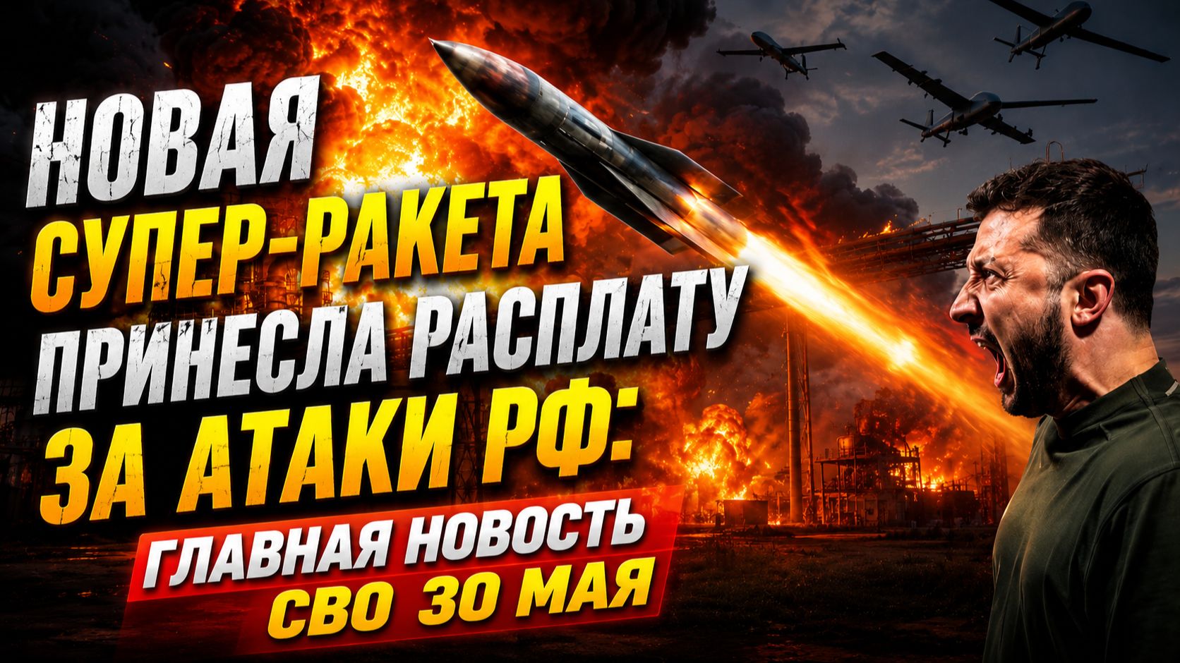 💥 Удар по авиабазе Канатово! Новая суперракета принесла расплату за атаки Главная новостьСВО 30 мая