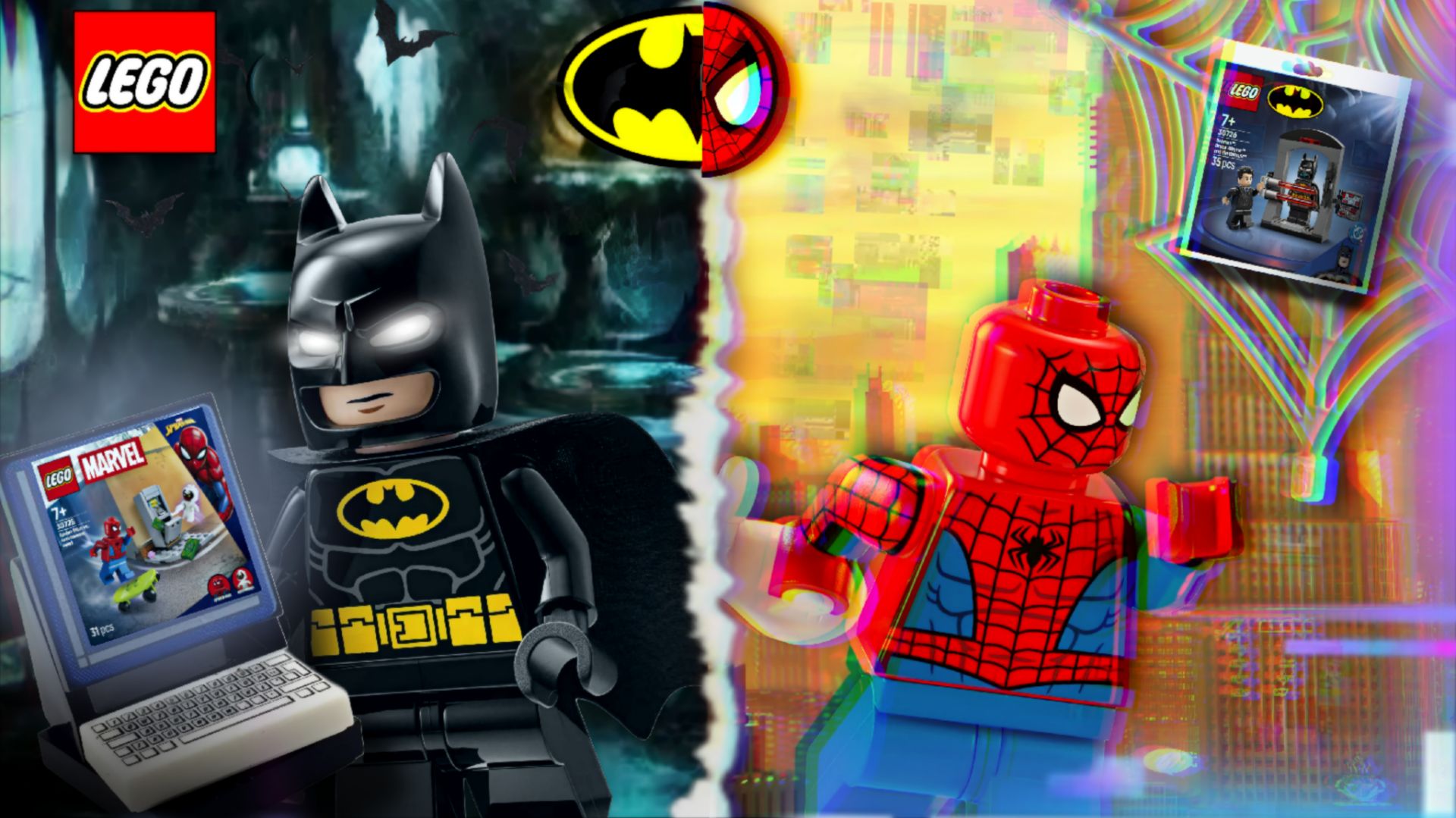 💭ОБЗОР  Lego MARVEL DC Spider-Man vs Anti-Venom Batman: Bruce Wayne 30725 30726.Человек-паук Бэтмен
