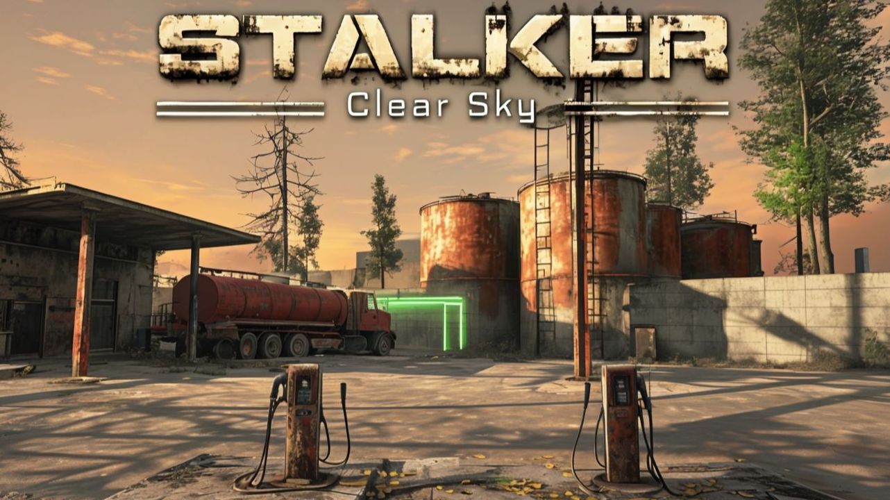 STALKER Clear Sky №39 Режим "Исследователь"4k 60к/с - Заправочная станция.