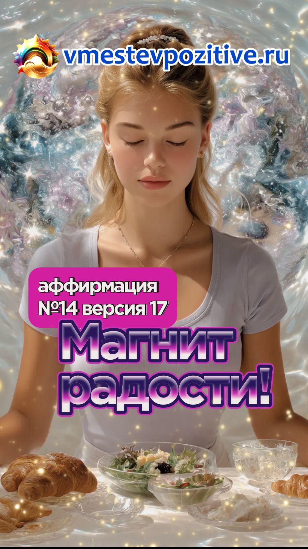 Affirmation. Female. №14. Магнит радости! (v17)