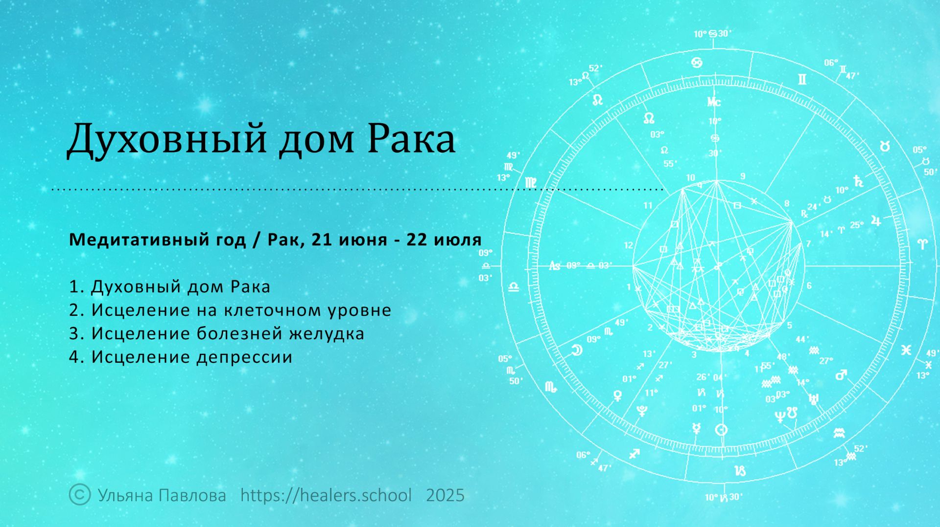 Медитативный год / Рак/Духовный дом Рака