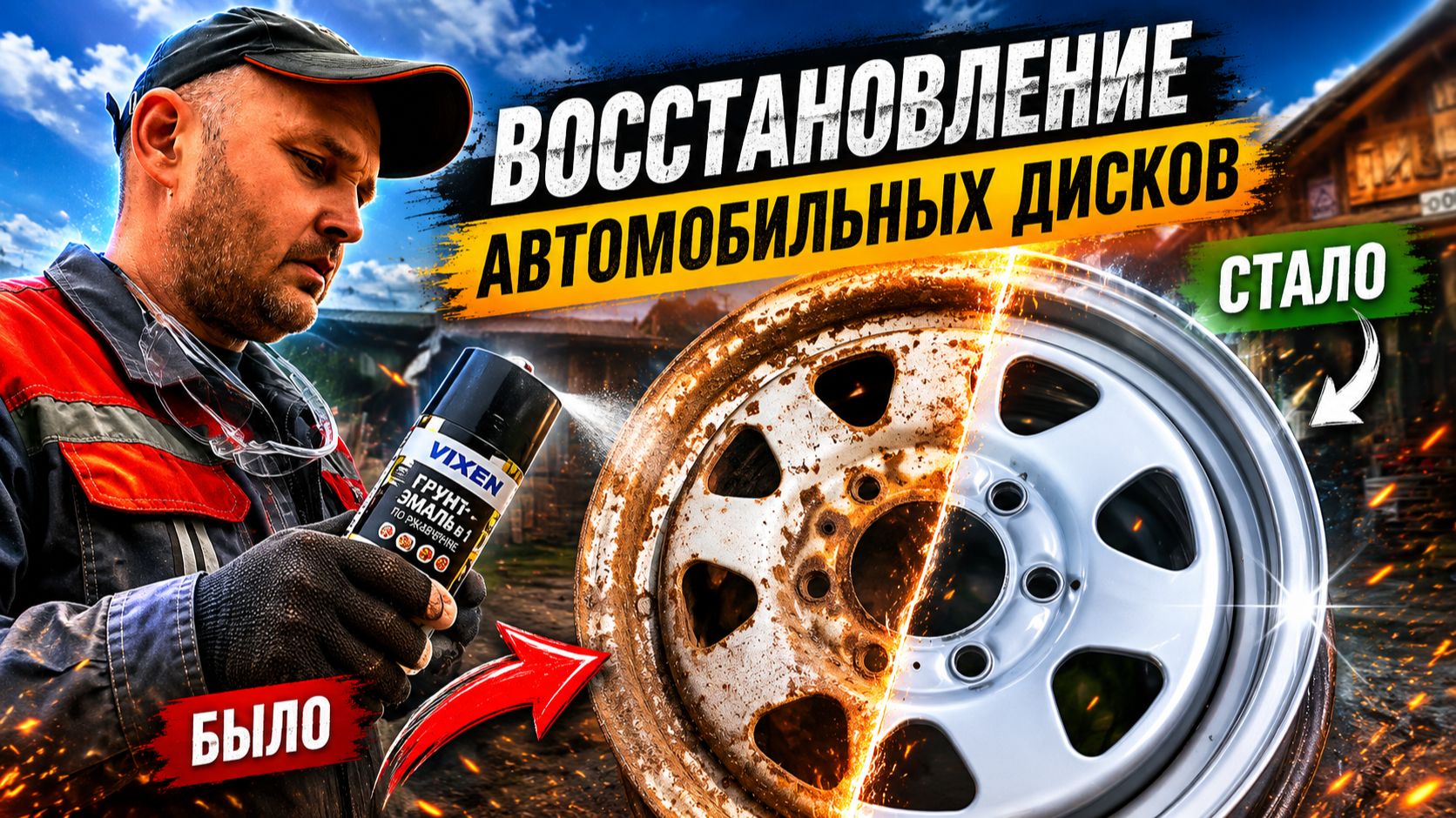 ВОССТАНОВИЛ РЖАВЫЕ ДИСКИ СВОИМИ РУКАМИ | Был хлам — стал как новый