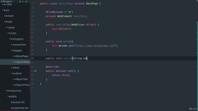 17. Search Page - Implementation