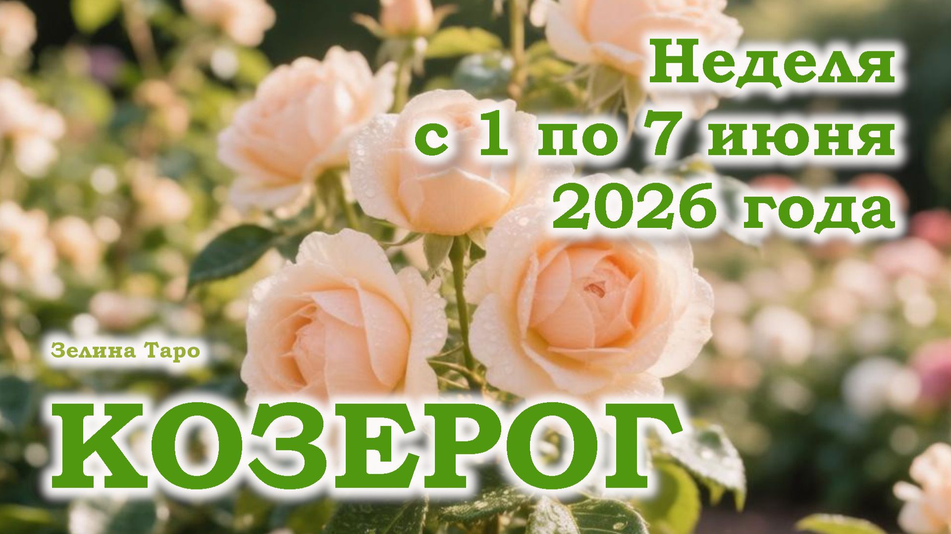 КОЗЕРОГ | ТАРО прогноз на неделю с 1 по 7 июня 2026 года