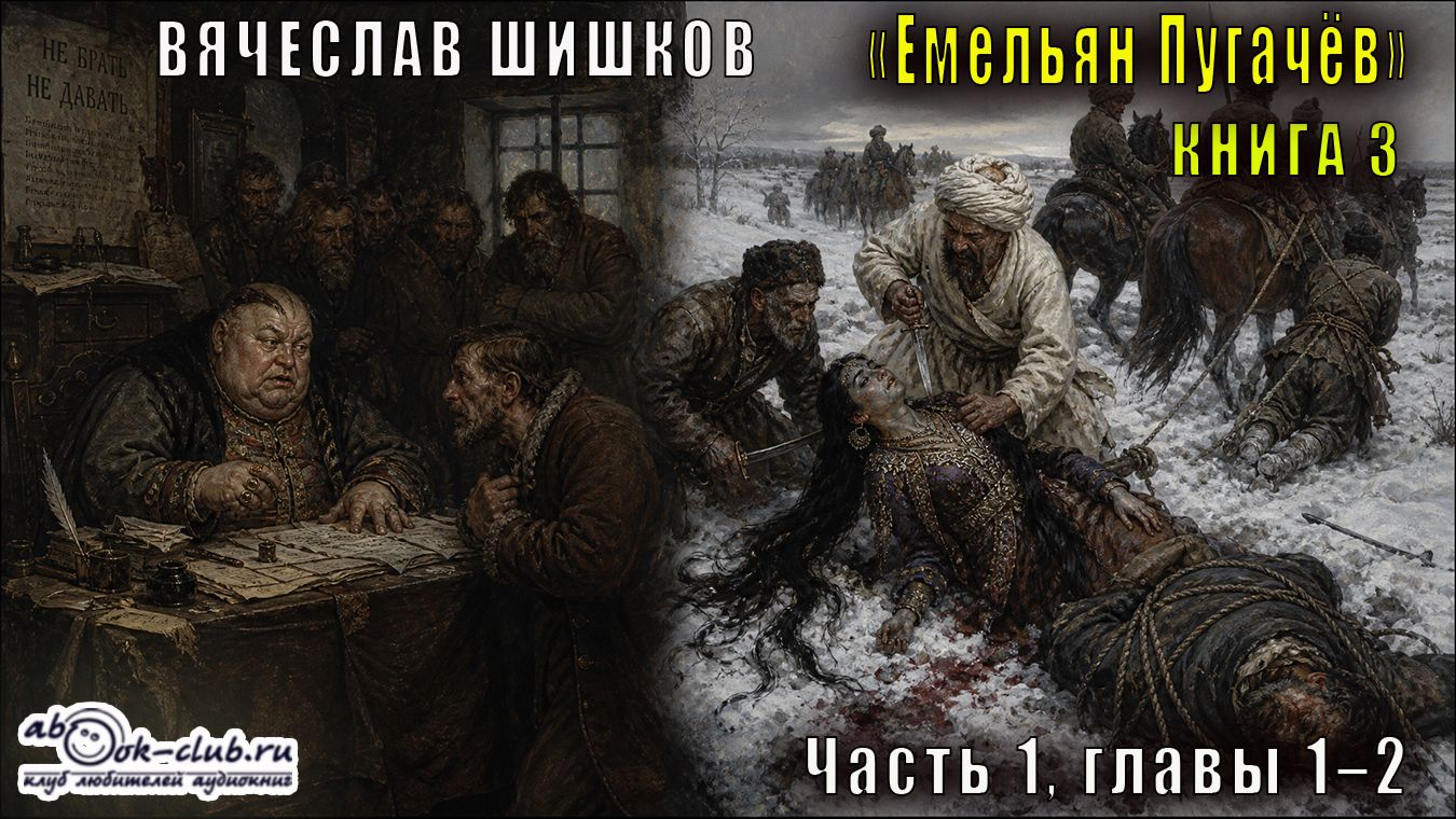 Вячеслав Шишков "Емельян Пугачёв" книга 3, Часть 1, главы 1–2