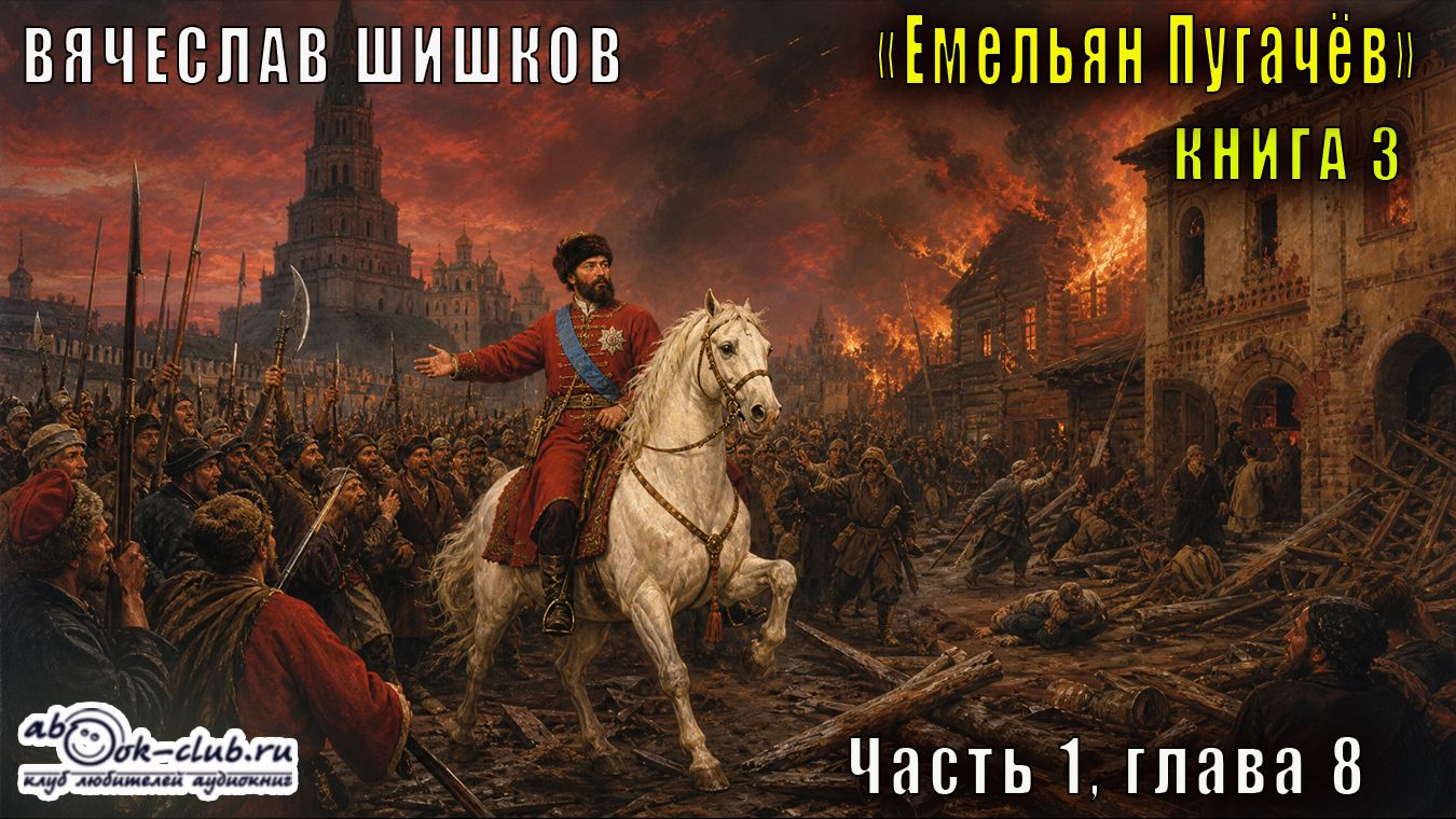 Вячеслав Шишков "Емельян Пугачёв" книга 3, Часть 1, Часть 1, глава 8