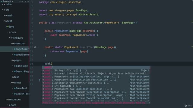 18. Custom Page Assert - Implementation