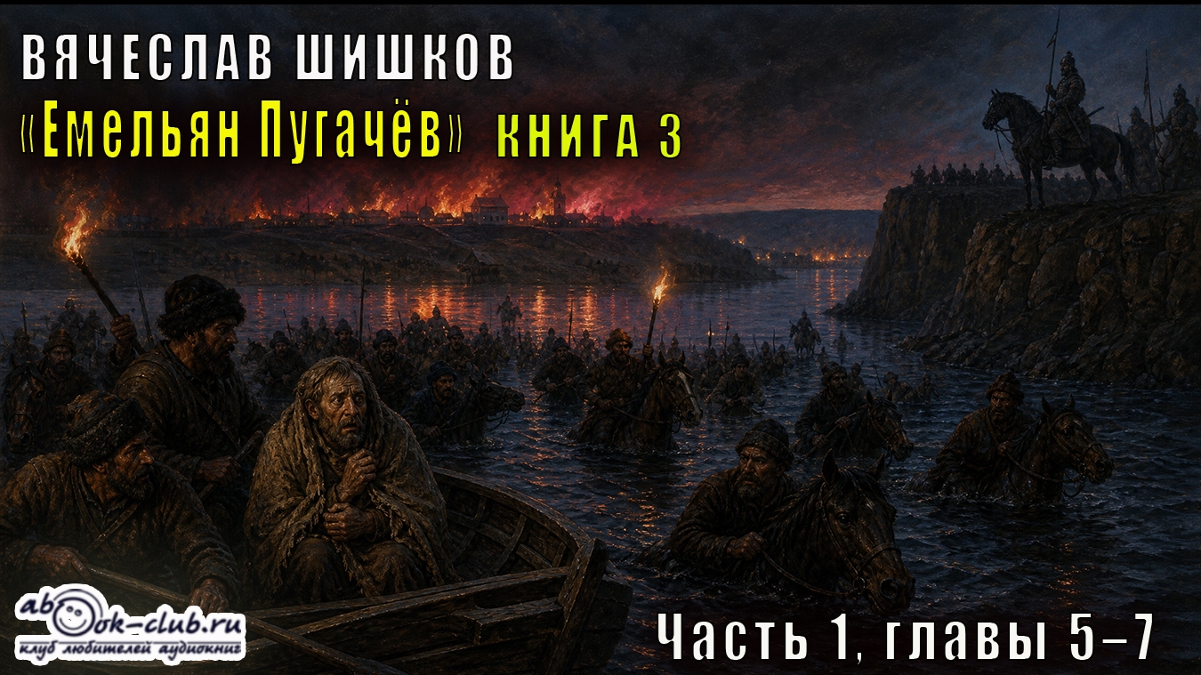 Вячеслав Шишков "Емельян Пугачёв" книга 3, Часть 1, главы 5–7