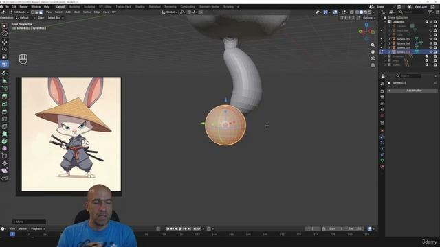 8. Sculpting basic torso and legs
