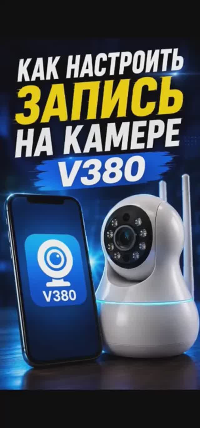 Как настроить запись на камере в v380