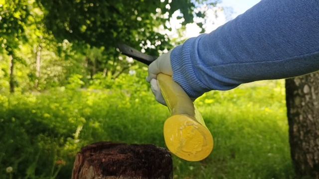 Кованый хозяйственный топор Труд - Вача 1,5 кг (1 мин) муз пение птиц