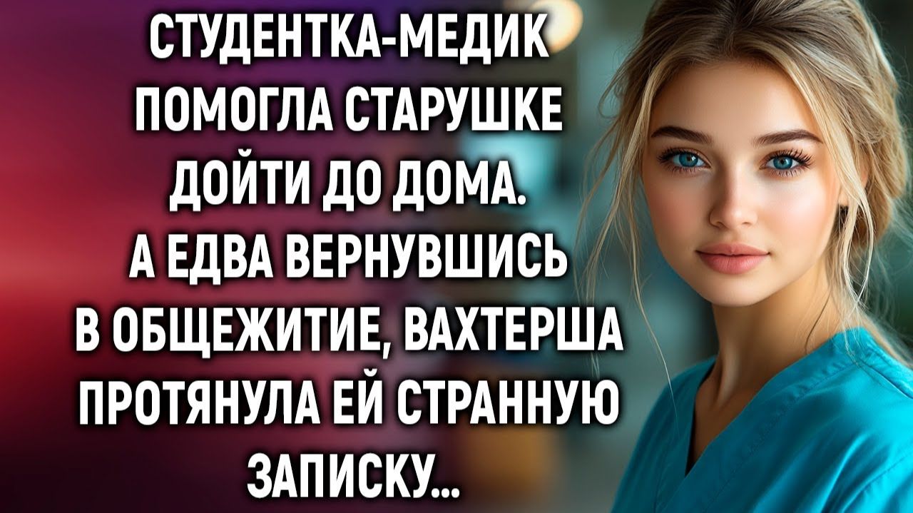 Жизненные Истории|Студентка-медик помогла старушке|Истории из жизни|Реальные истории|Аудиорассказы