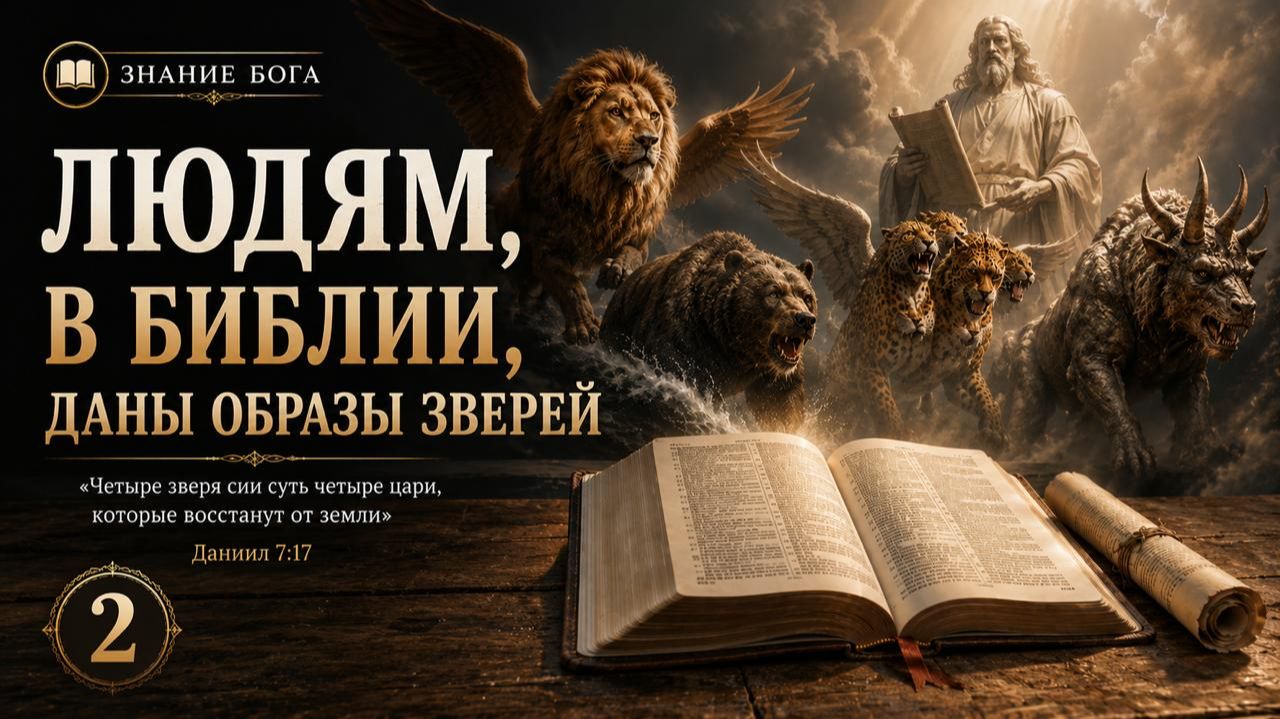 Людям, в библии,  даны образы зверей