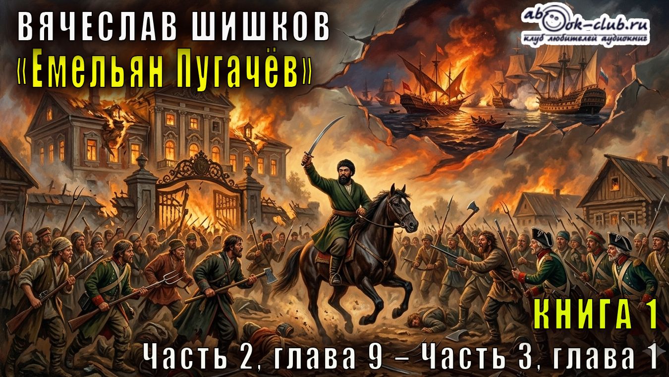 Вячеслав Шишков "Емельян Пугачёв" книга 1 Часть 2, глава 9 – Часть 3, глава 1