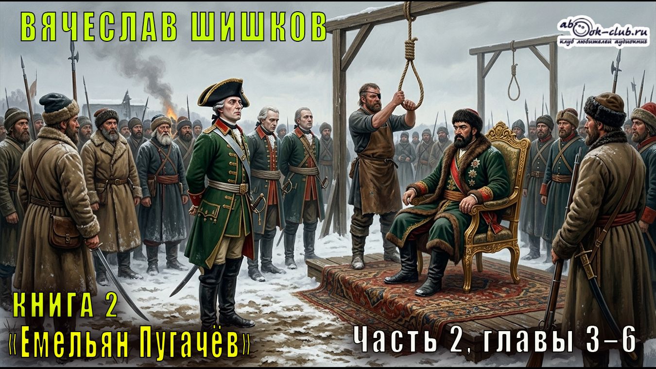 Вячеслав Шишков "Емельян Пугачёв" книга 2, Часть 2, главы 3–6