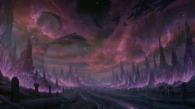 Отголоски космической войны — Темный космический эмбиент и Звездные руины — 4K