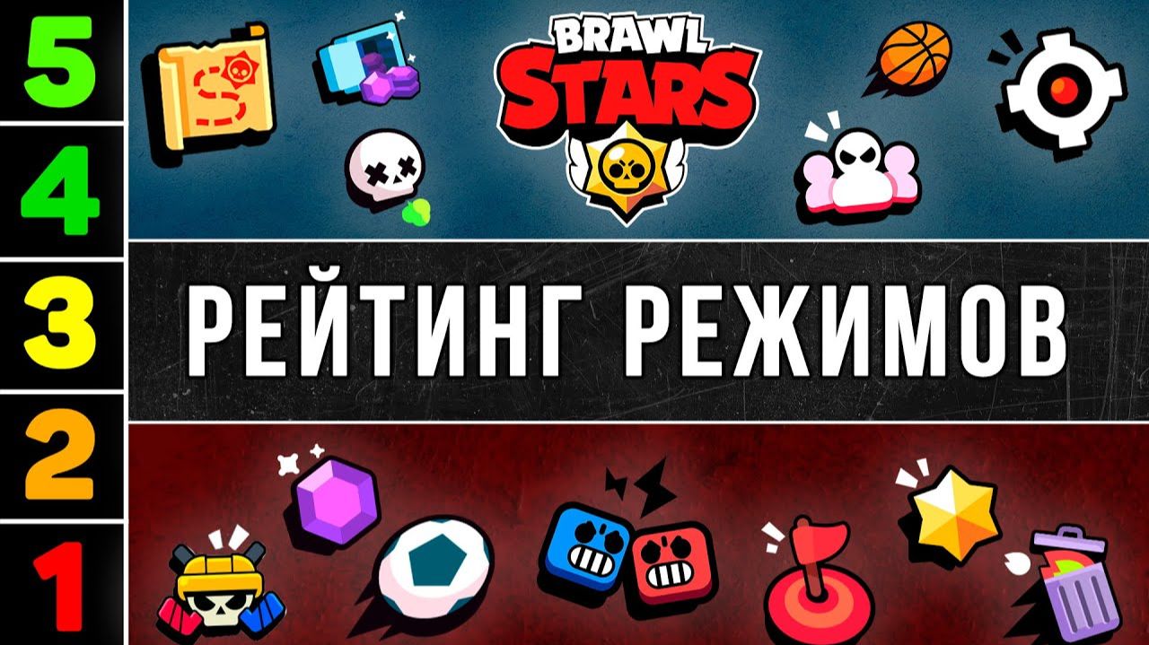 Где легче всего поднимать кубки? Рейтинг режимов. Brawl Stars