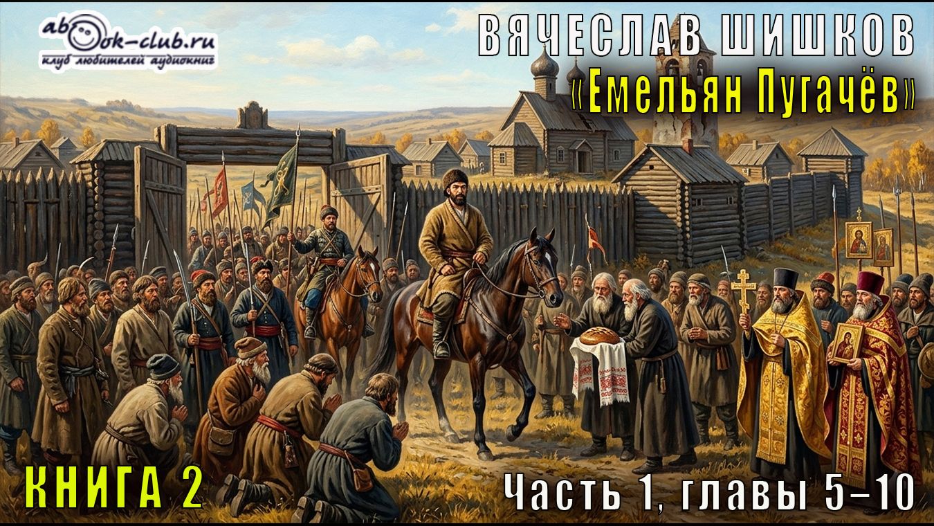 Вячеслав Шишков "Емельян Пугачёв" книга 2, Часть 1, главы 5–10